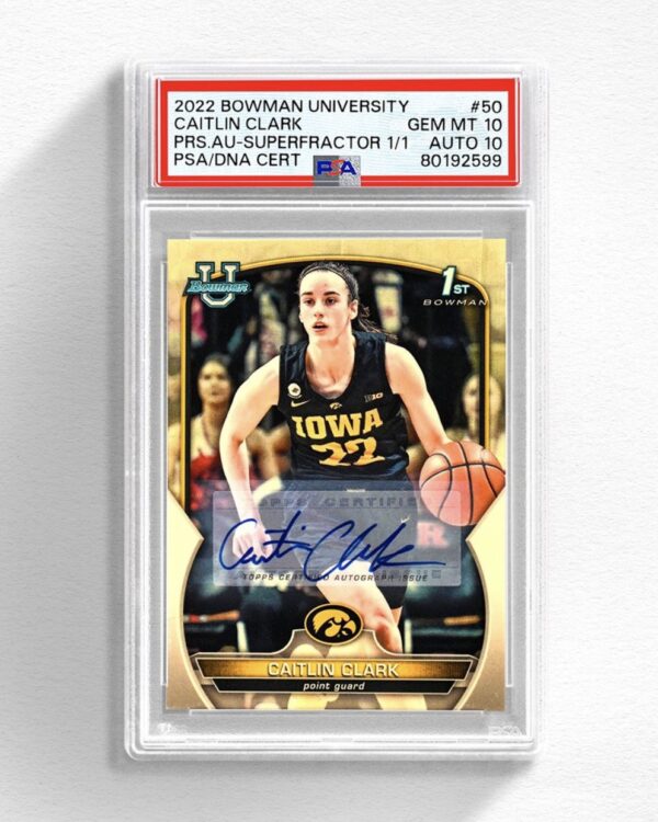 Record-setting sale: Caitlin Clark 1/1 Superfractor autograph sells for ...