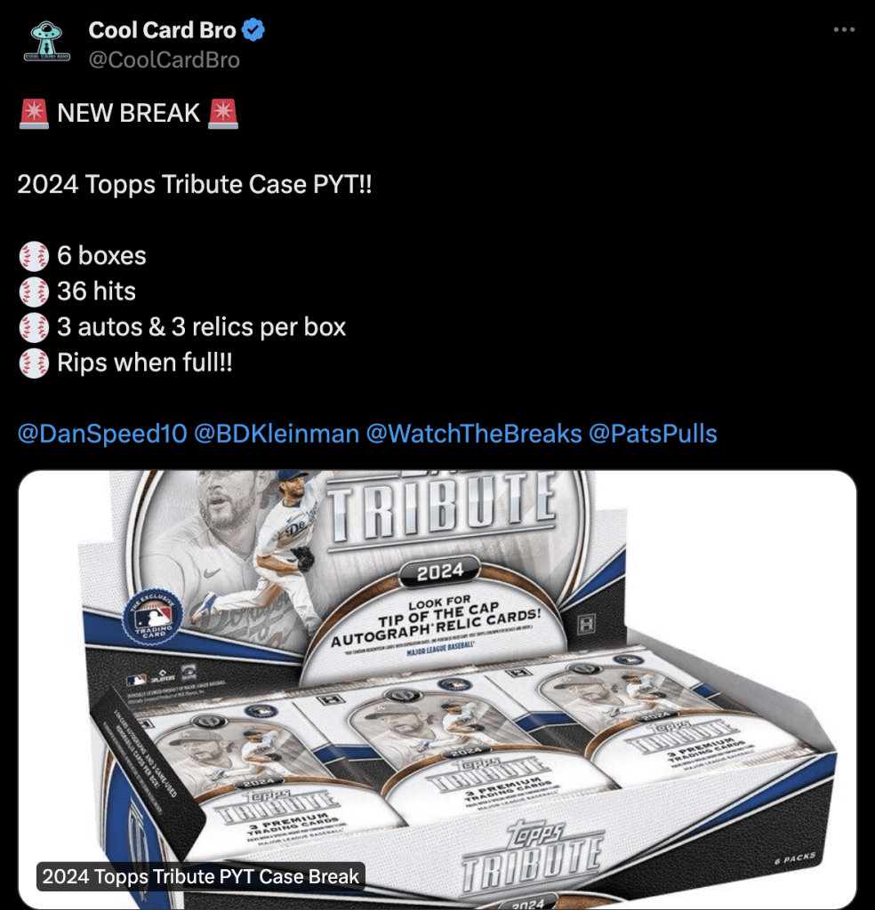 What is a 'Break' – Definition – The Sports Card Glossary - Rorz Cards